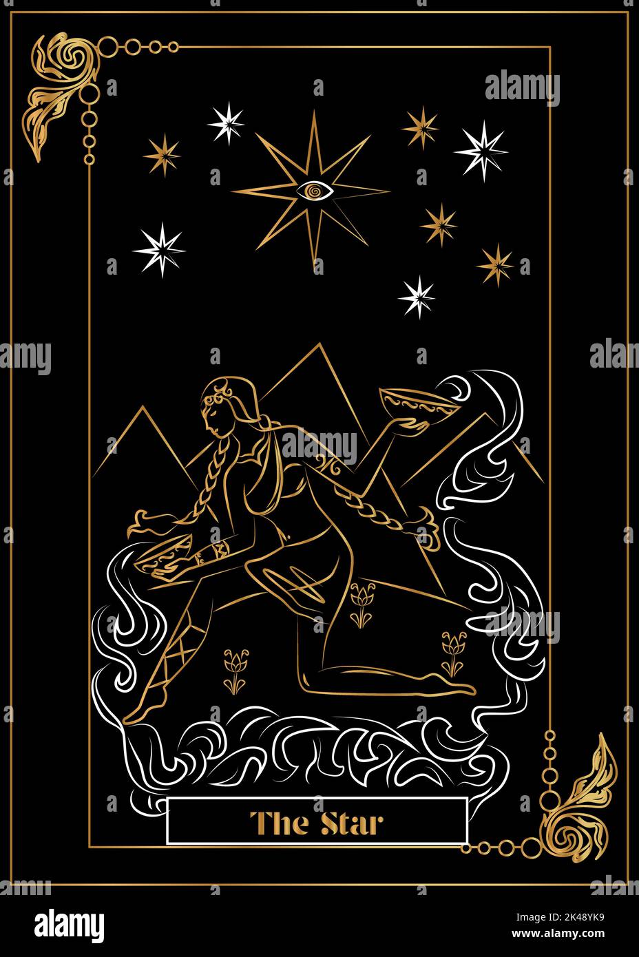 the illustration - card for tarot - The Star Stock Vector Image & Art ...