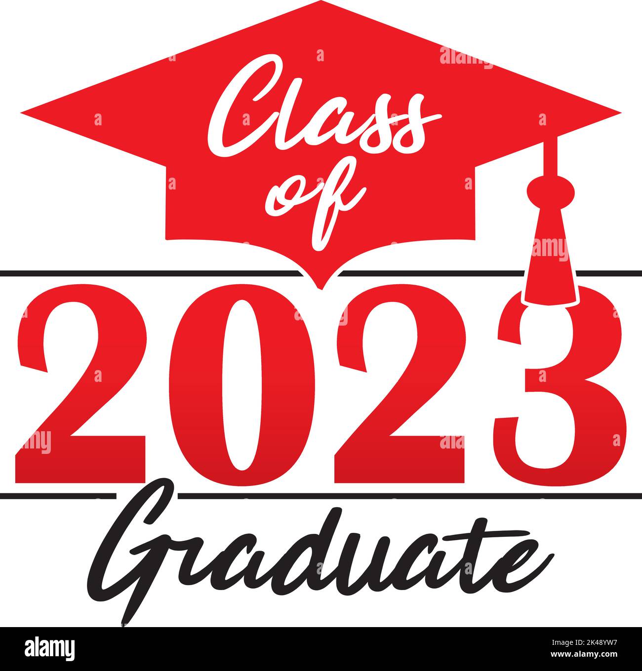 2023 graduate Stock Vector Images - Alamy