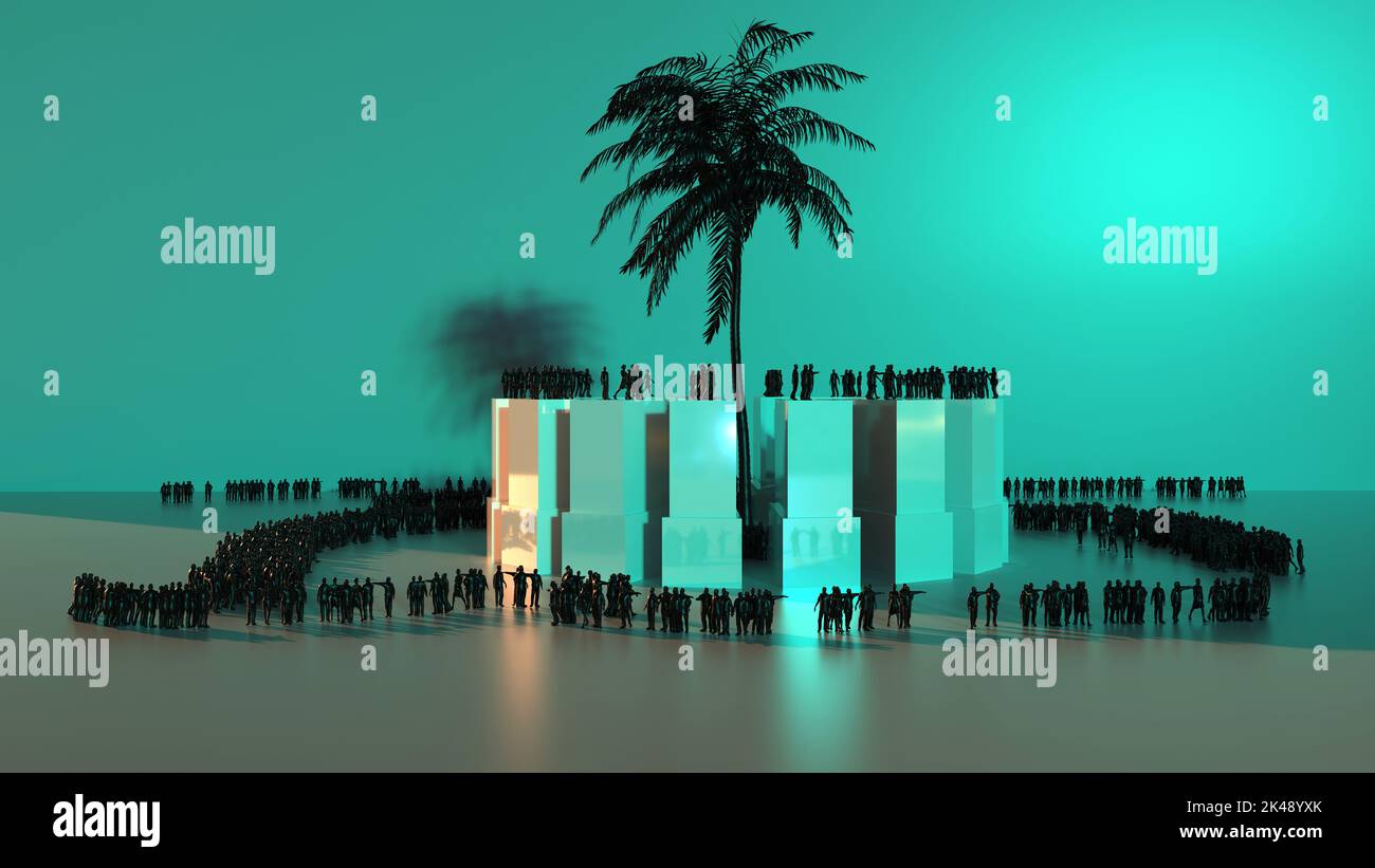 Illustration of housing architecture Stock Photo - Alamy