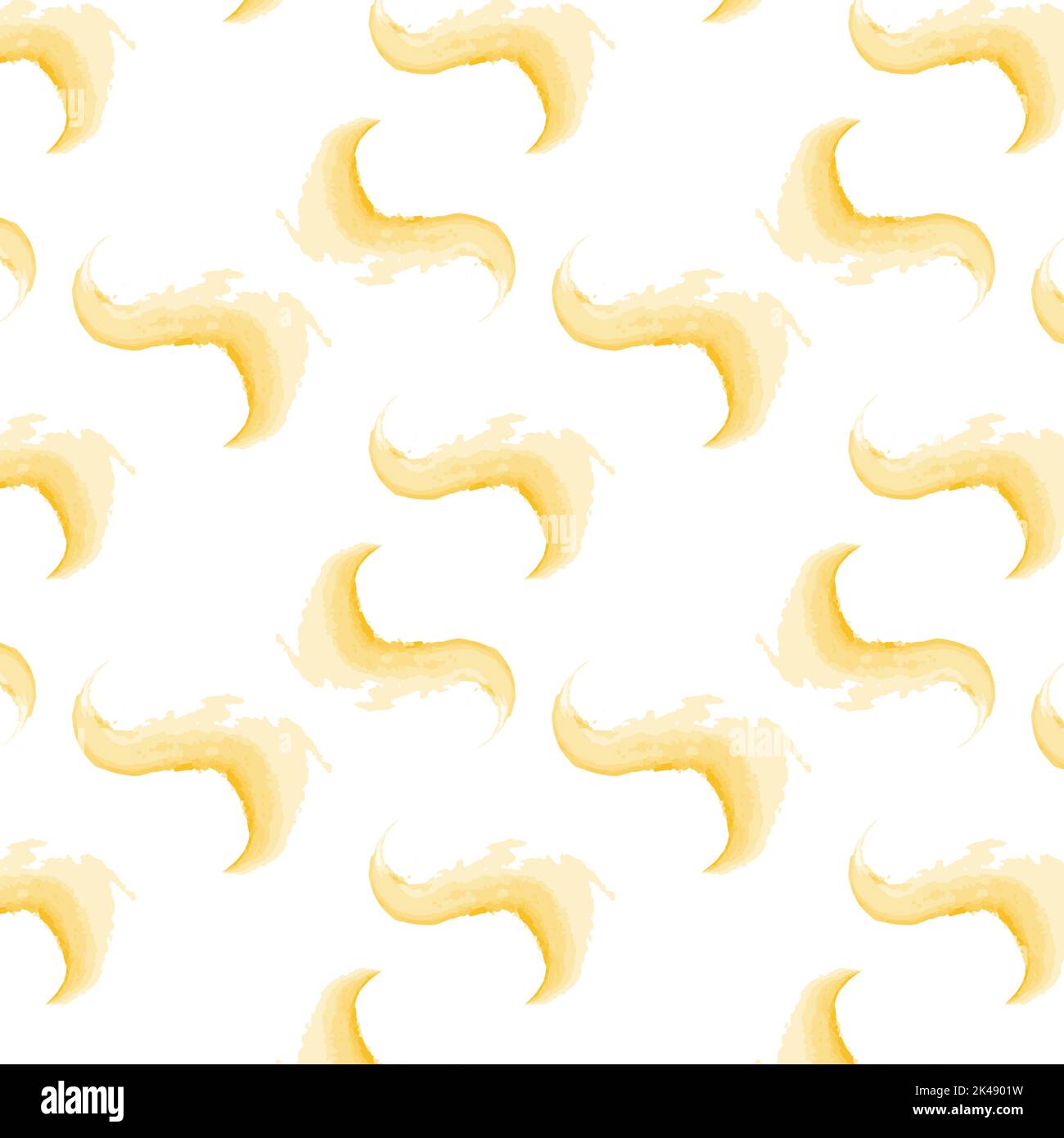 Abstract seamless pattern of rounded strokes in trendy autumnal sand ...