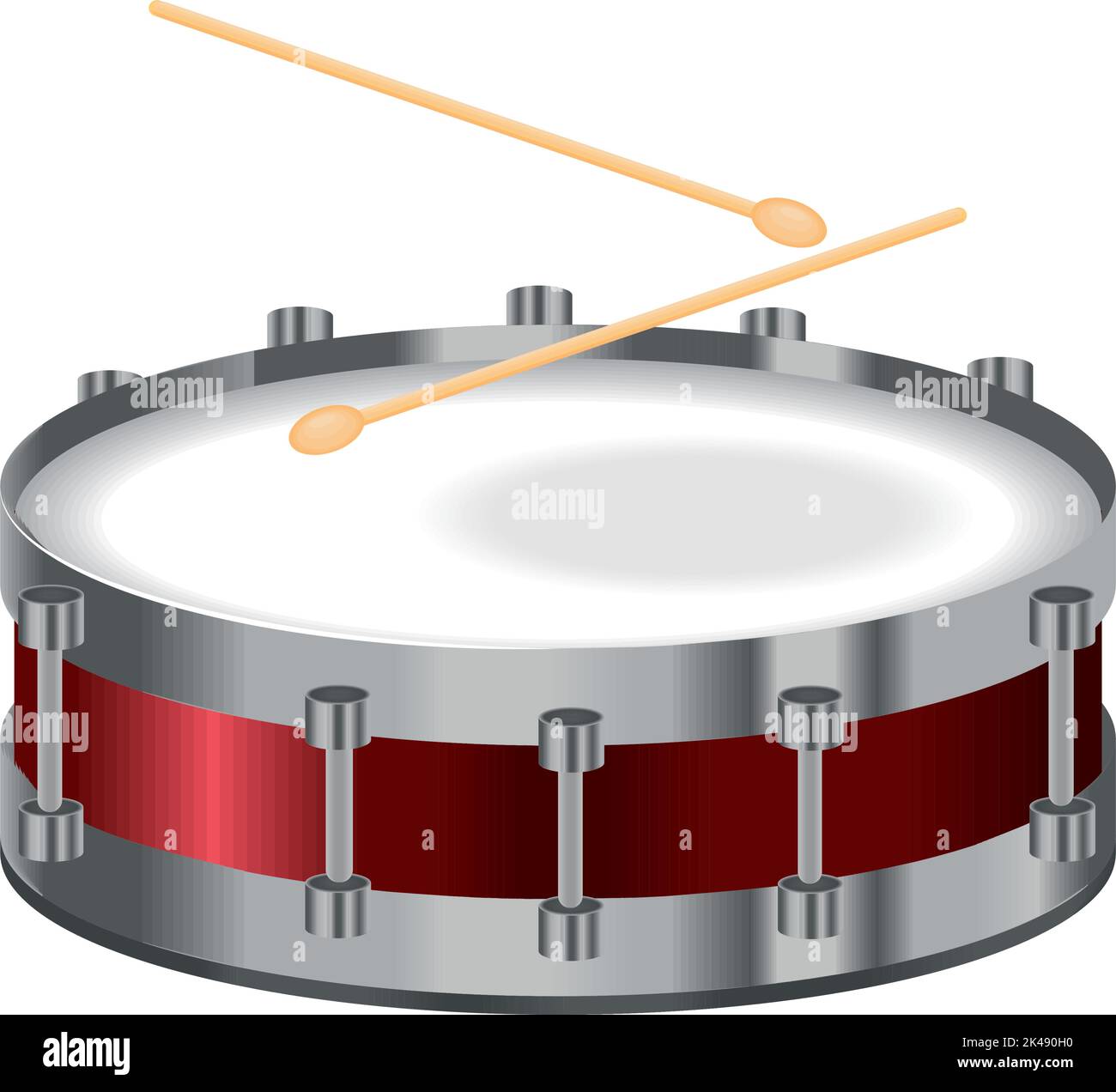 Realistic drum instrument Cut Out Stock Images & Pictures - Alamy