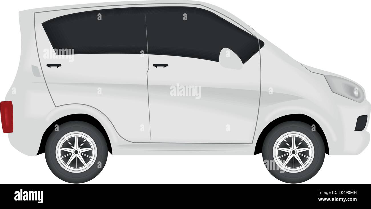 Side profile compact car Cut Out Stock Images & Pictures - Alamy