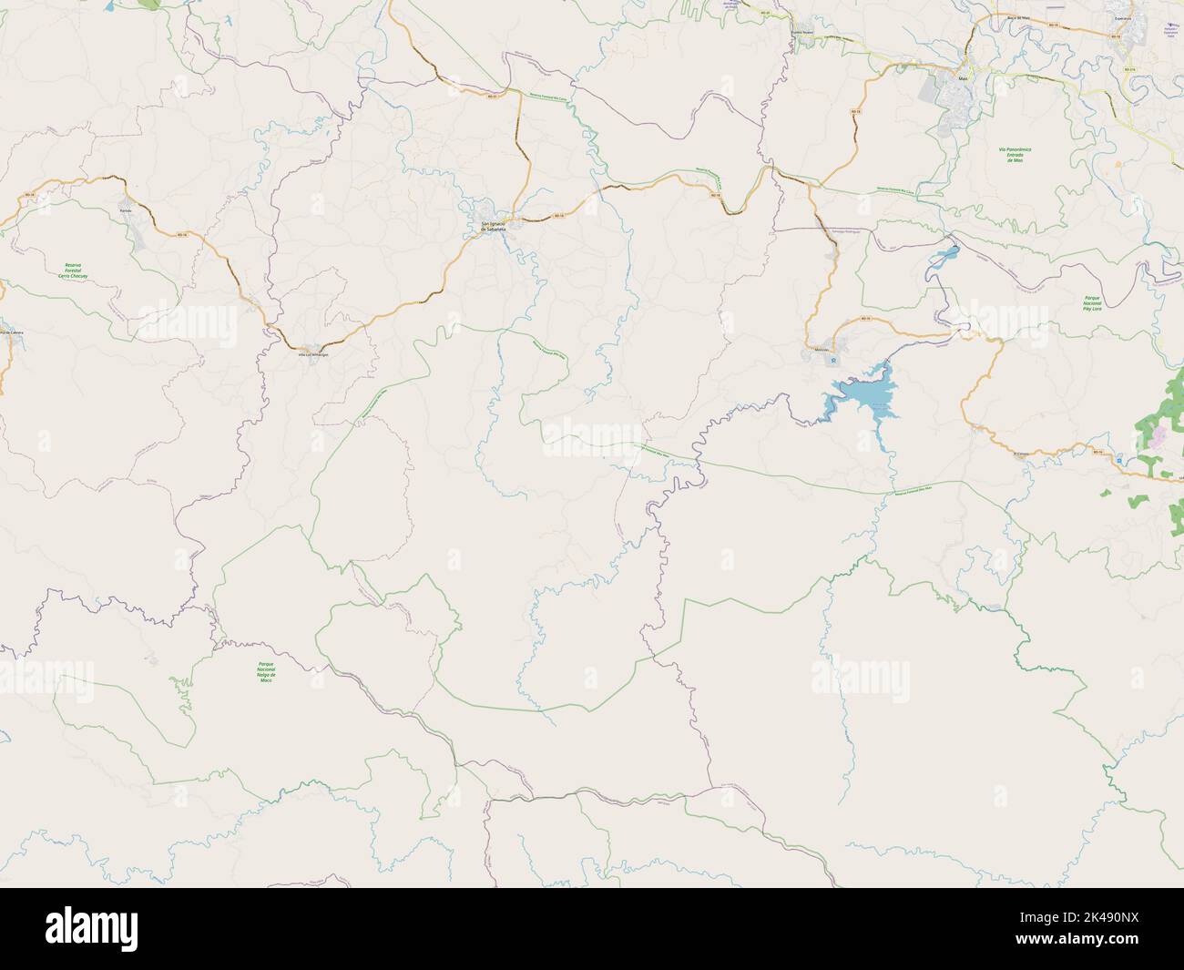 Santiago Rodriguez, province of Dominican Republic. Open Street Map ...