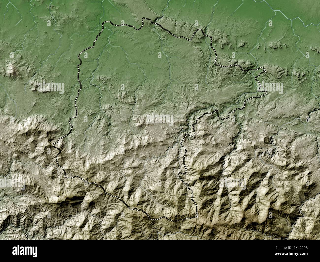 Santiago Rodriguez, province of Dominican Republic. Elevation map ...