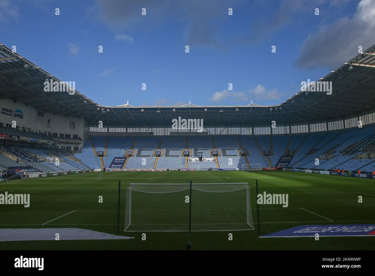General view inside of the Coventry Building Society Arena, home of ...