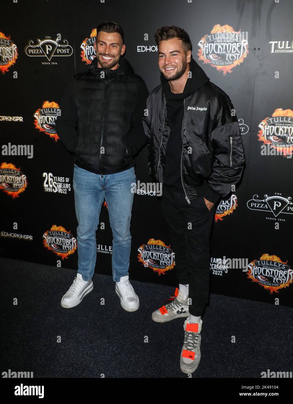 Jake Quickenden and Chris Hughes seen attending the opening night of ...