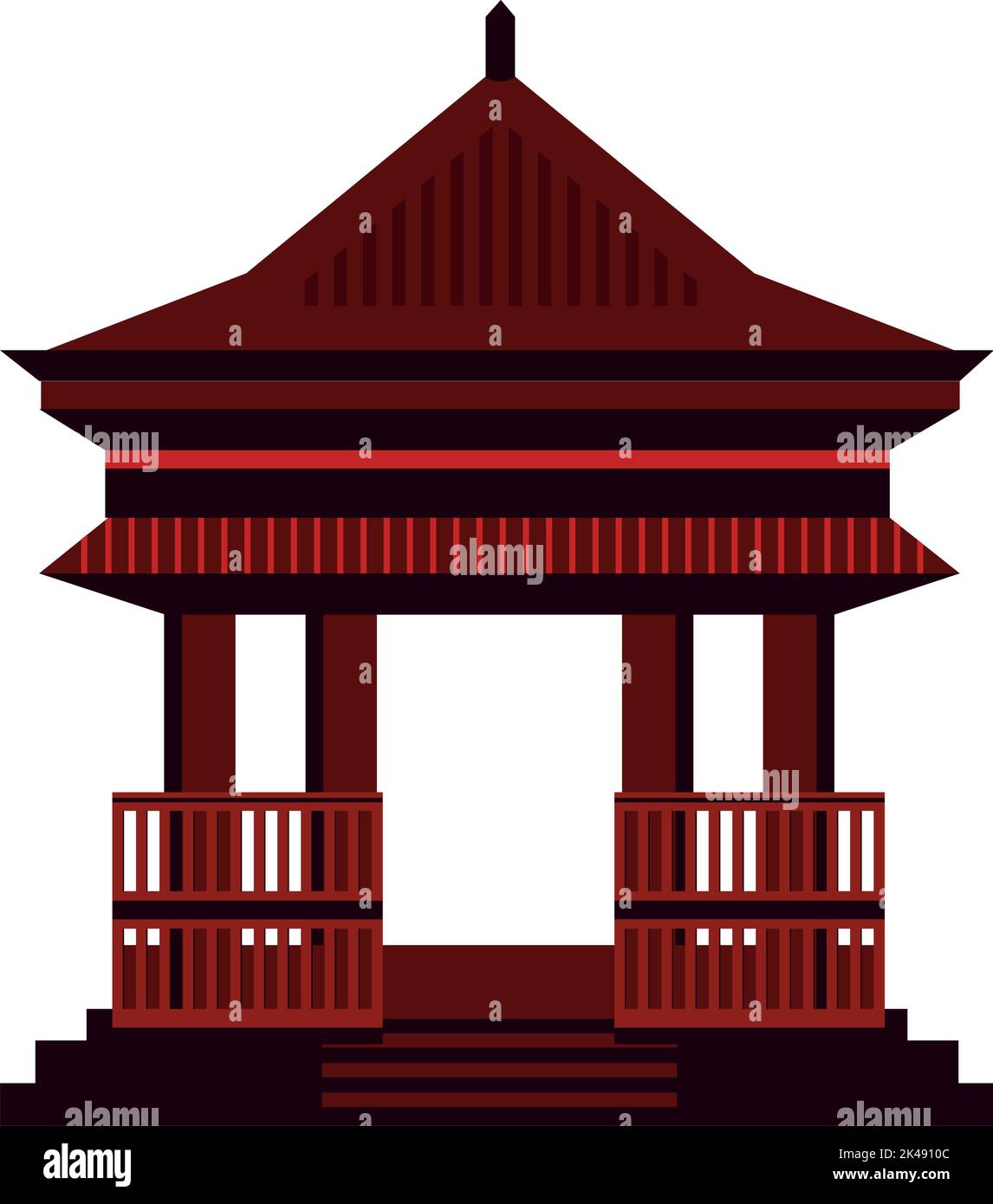 korean traditional architecture Stock Vector Image & Art - Alamy
