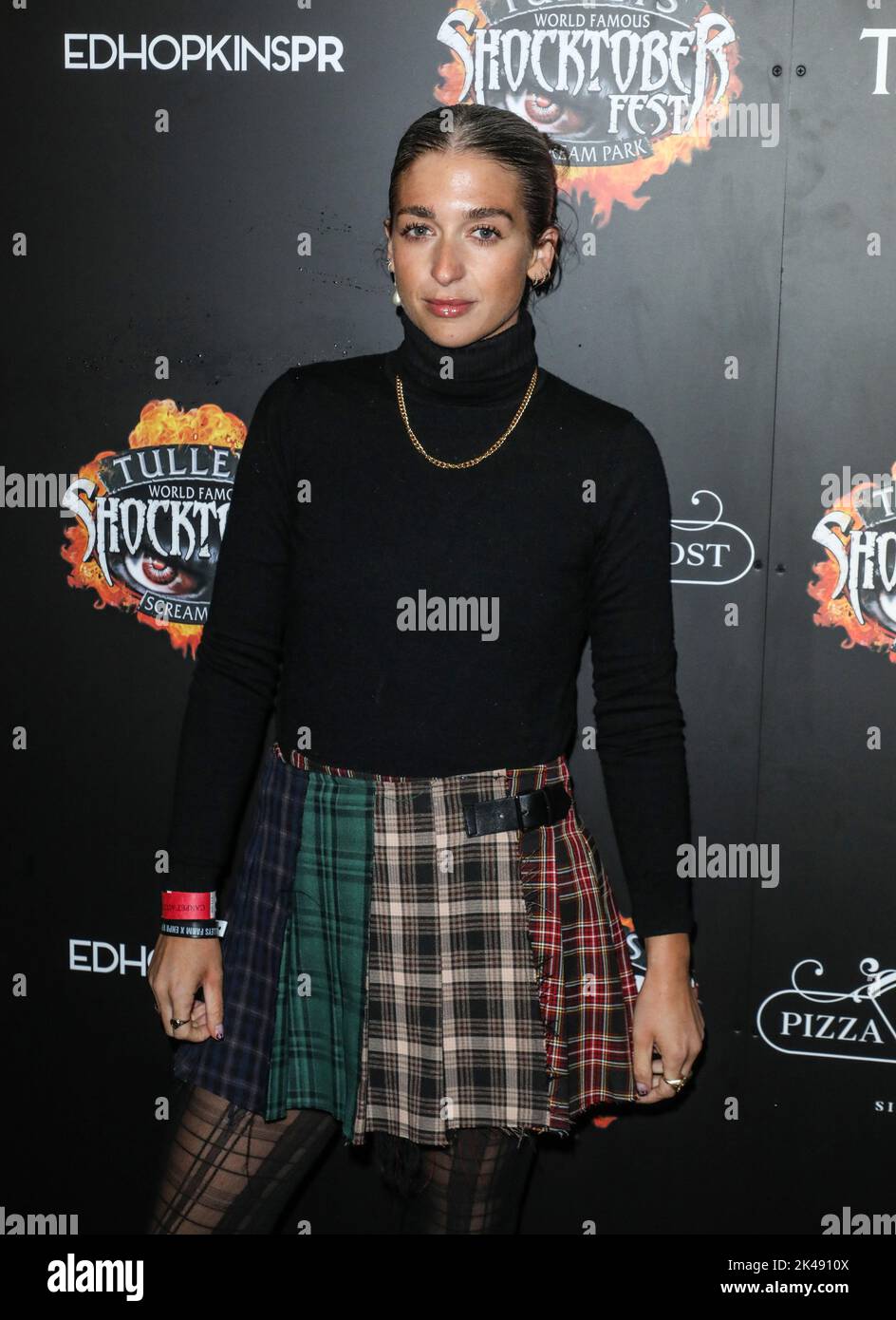 Harriet Rose seen attending the opening night of Tulley's Shocktober ...