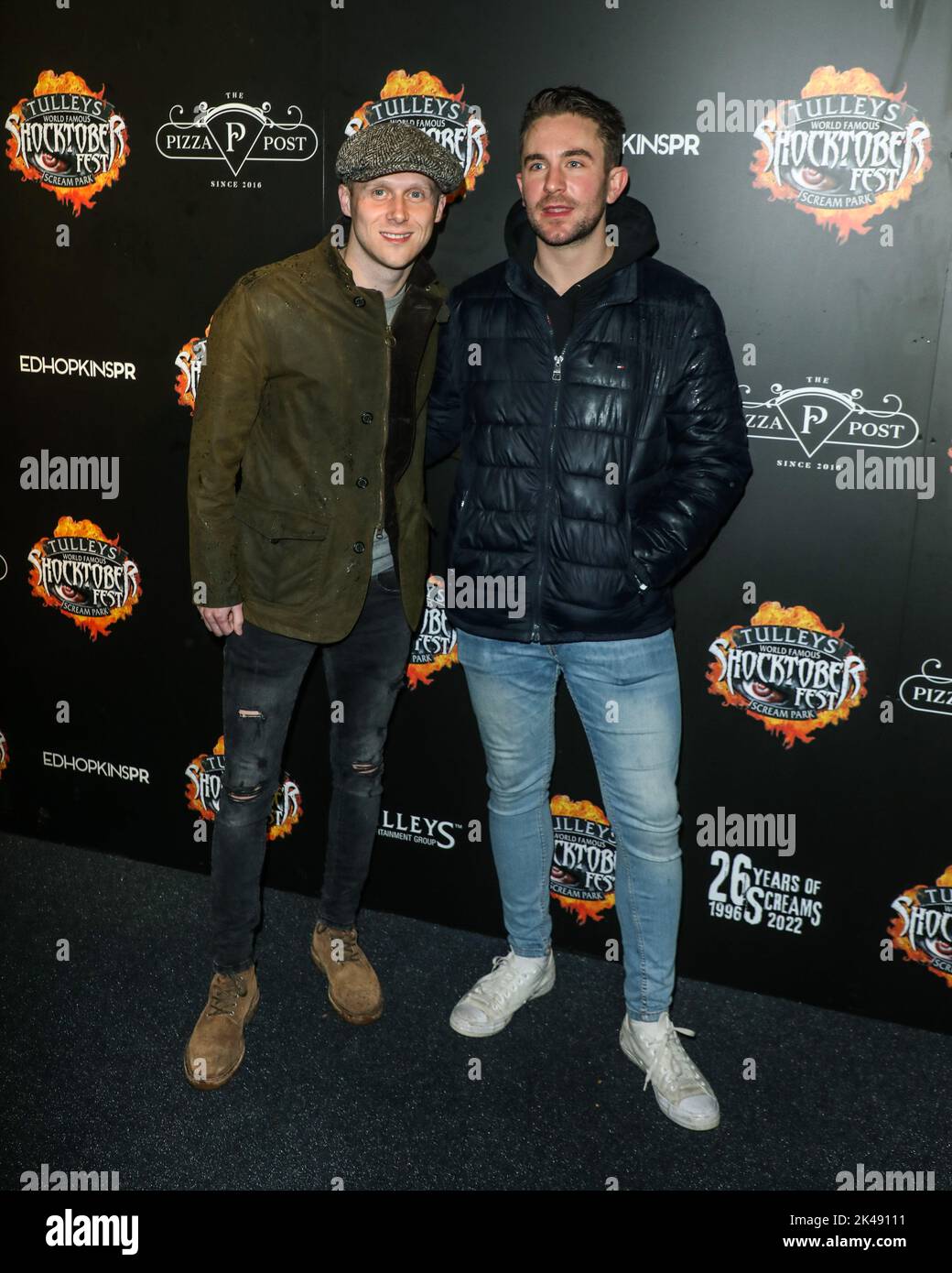 Jamie Borthwick and Tony Clay seen attending the opening night of ...