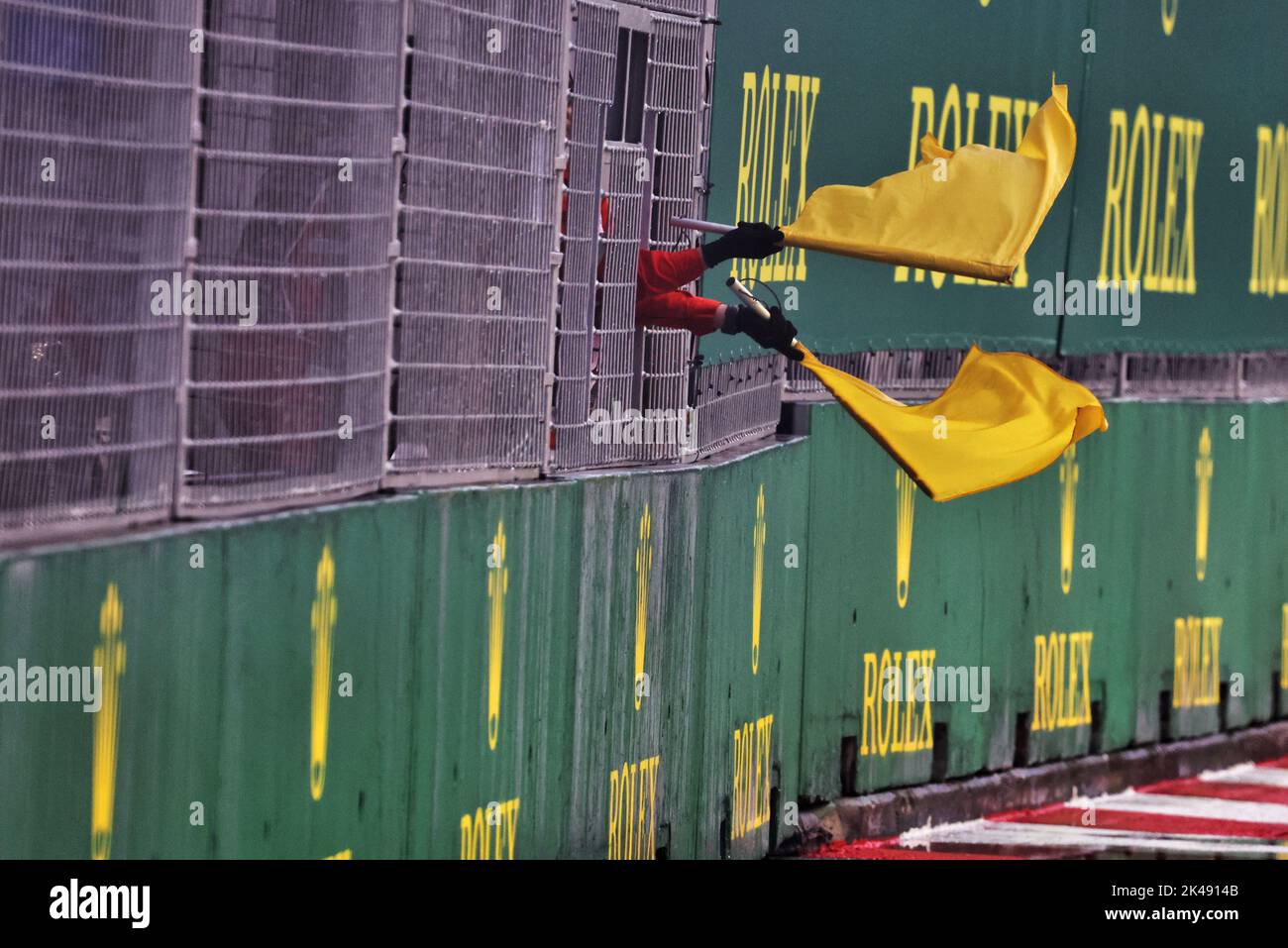 Read and yellow flags hi-res stock photography and images - Alamy