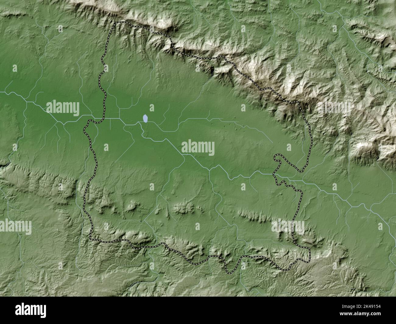 Valverde, province of Dominican Republic. Elevation map colored in wiki ...