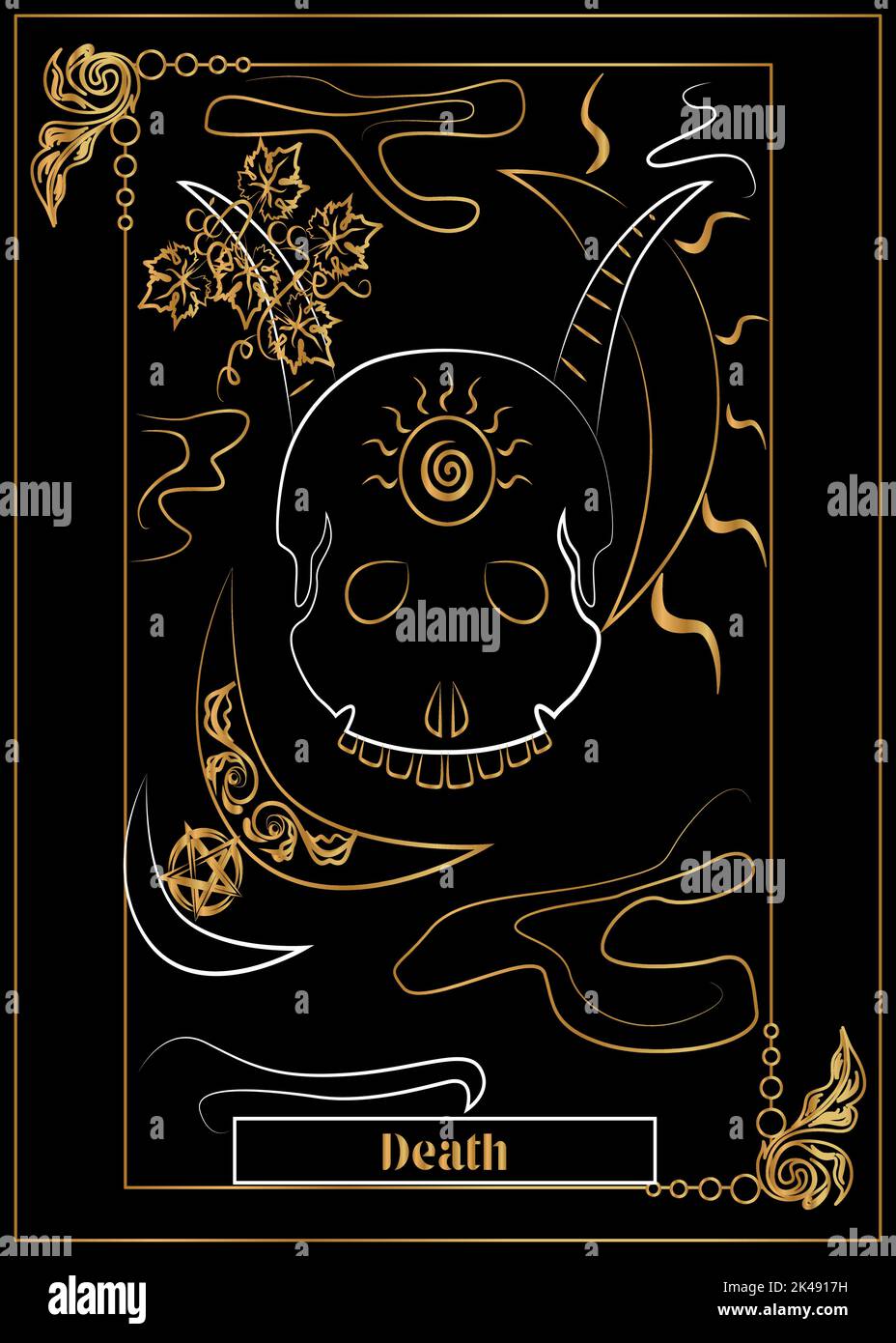 the illustration - card for tarot - The Death Stock Vector Image & Art ...