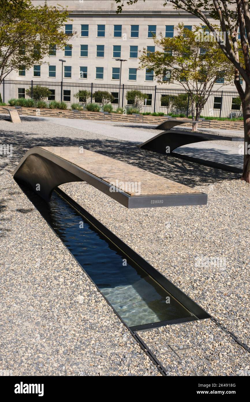 Pentagon 9-11 Memorial Stock Photo - Alamy