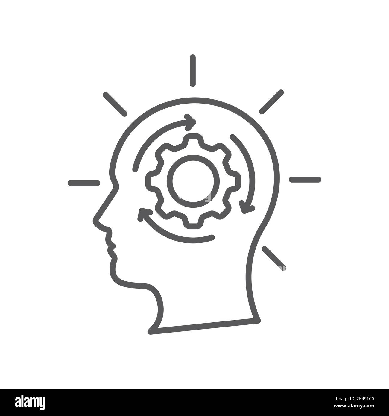 Realization icon. Simple creative element. Realization icon for ...