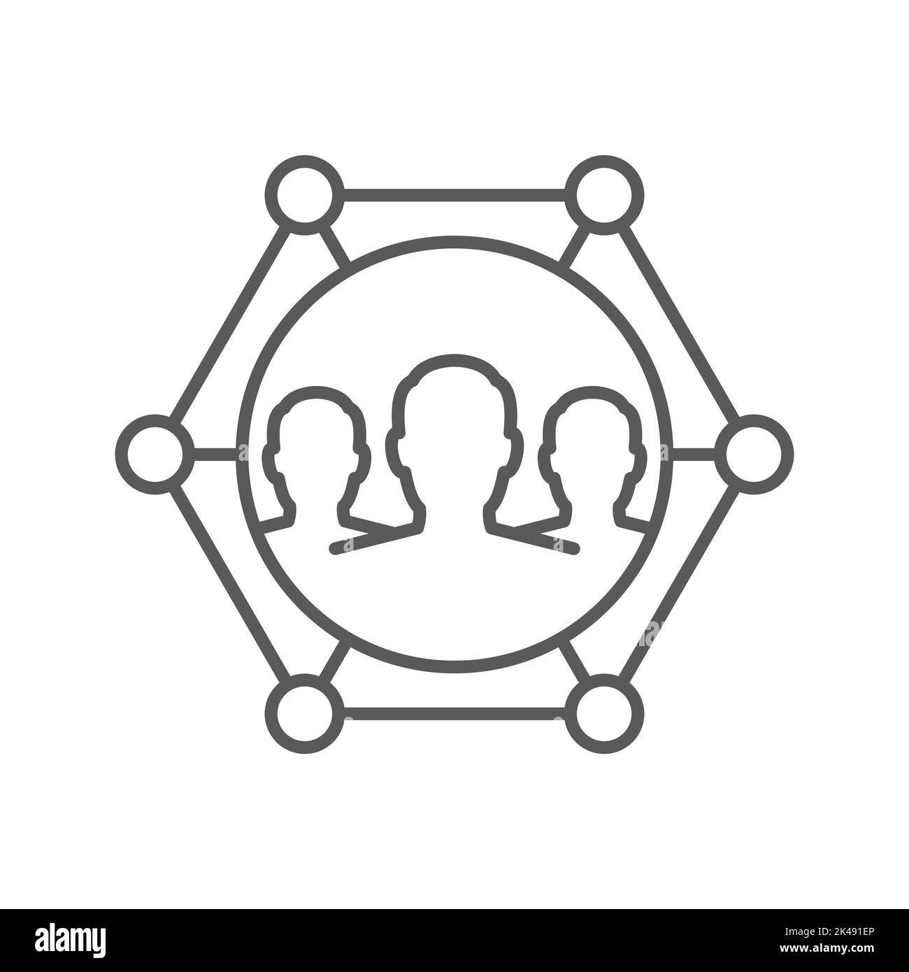 Stakeholder Vector icon isolated in white background Stock Vector Image ...