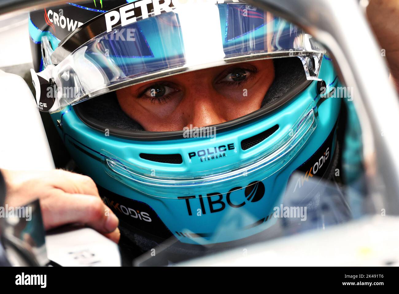 Singapore. 01st Oct, 2022. George Russell (GBR) Mercedes AMG F1 W13 ...