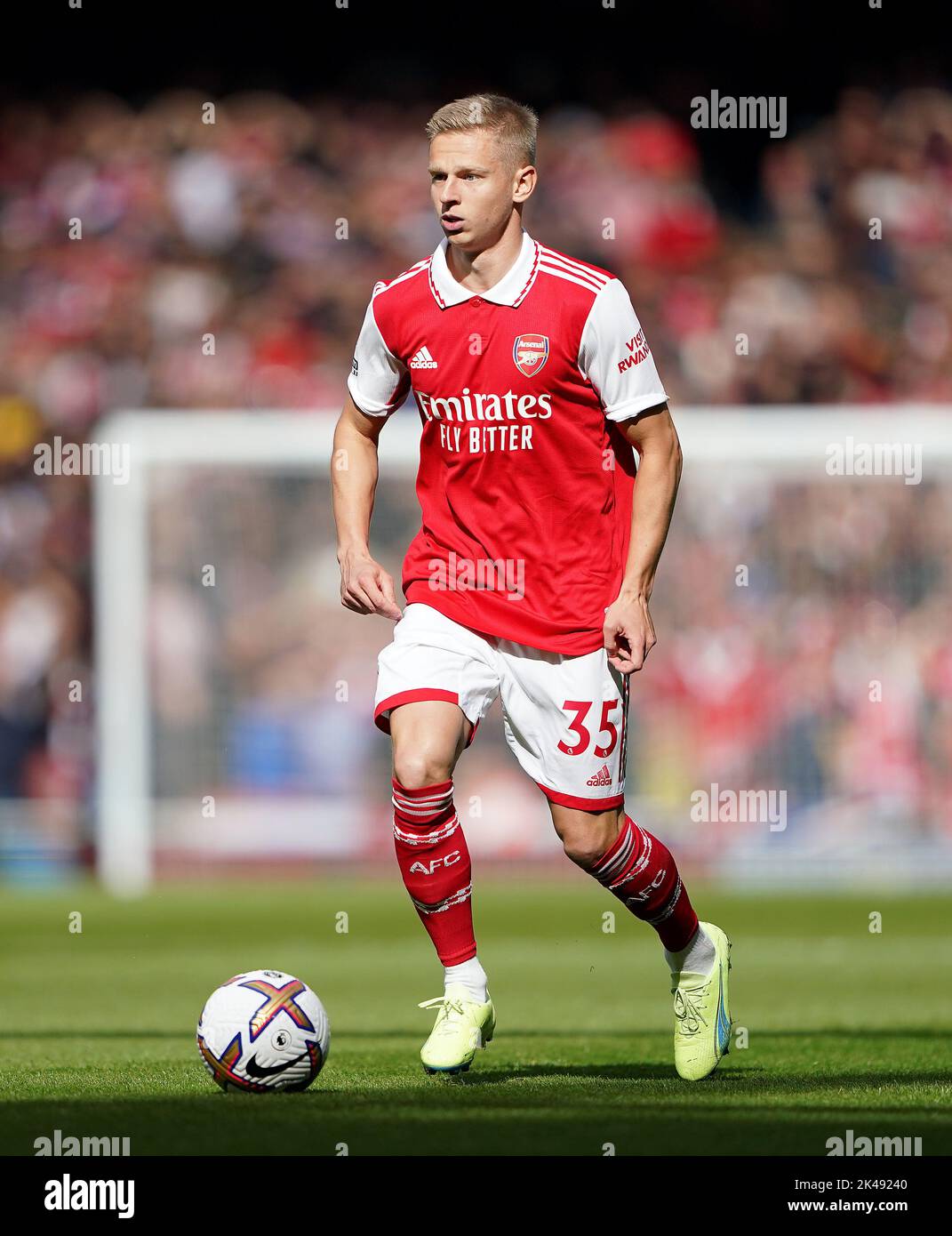 Arsenals Oleksandr Zinchenko During The Premier League Match At The
