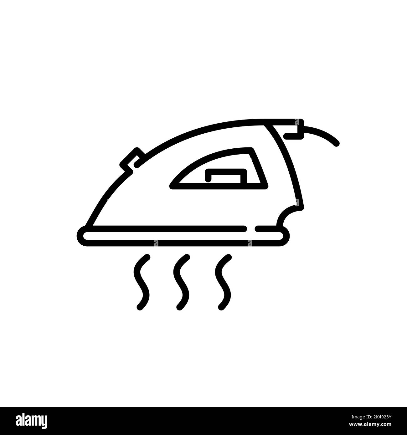 Iron icon. Pressing clothes and doing laundry. Home electrical ...