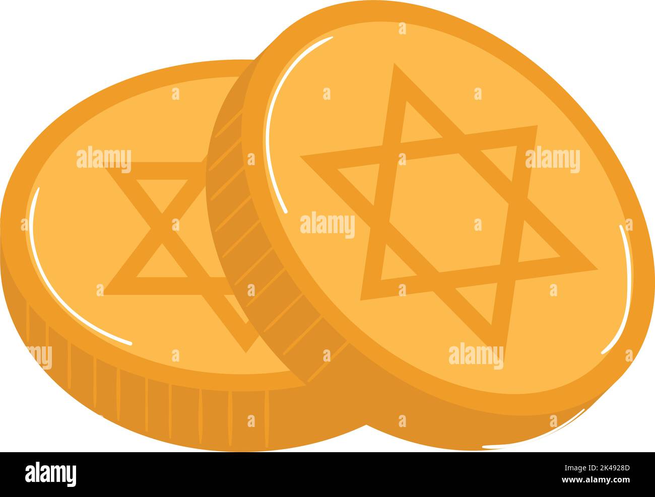 Jewish coins golden Stock Vector Images - Alamy