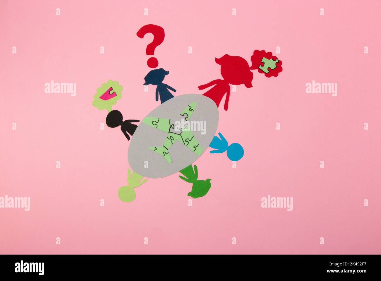 businesswoman at a meeting with her team working on a project together ...