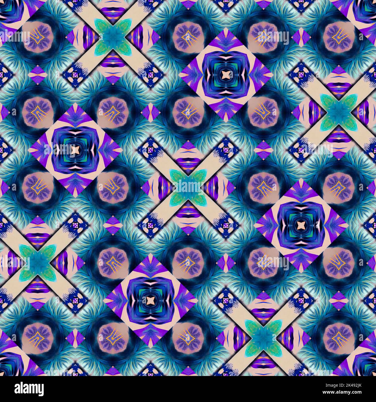 Brilliant peacock eye geometric wallpaper pattern. Elegant blur shimmer ...