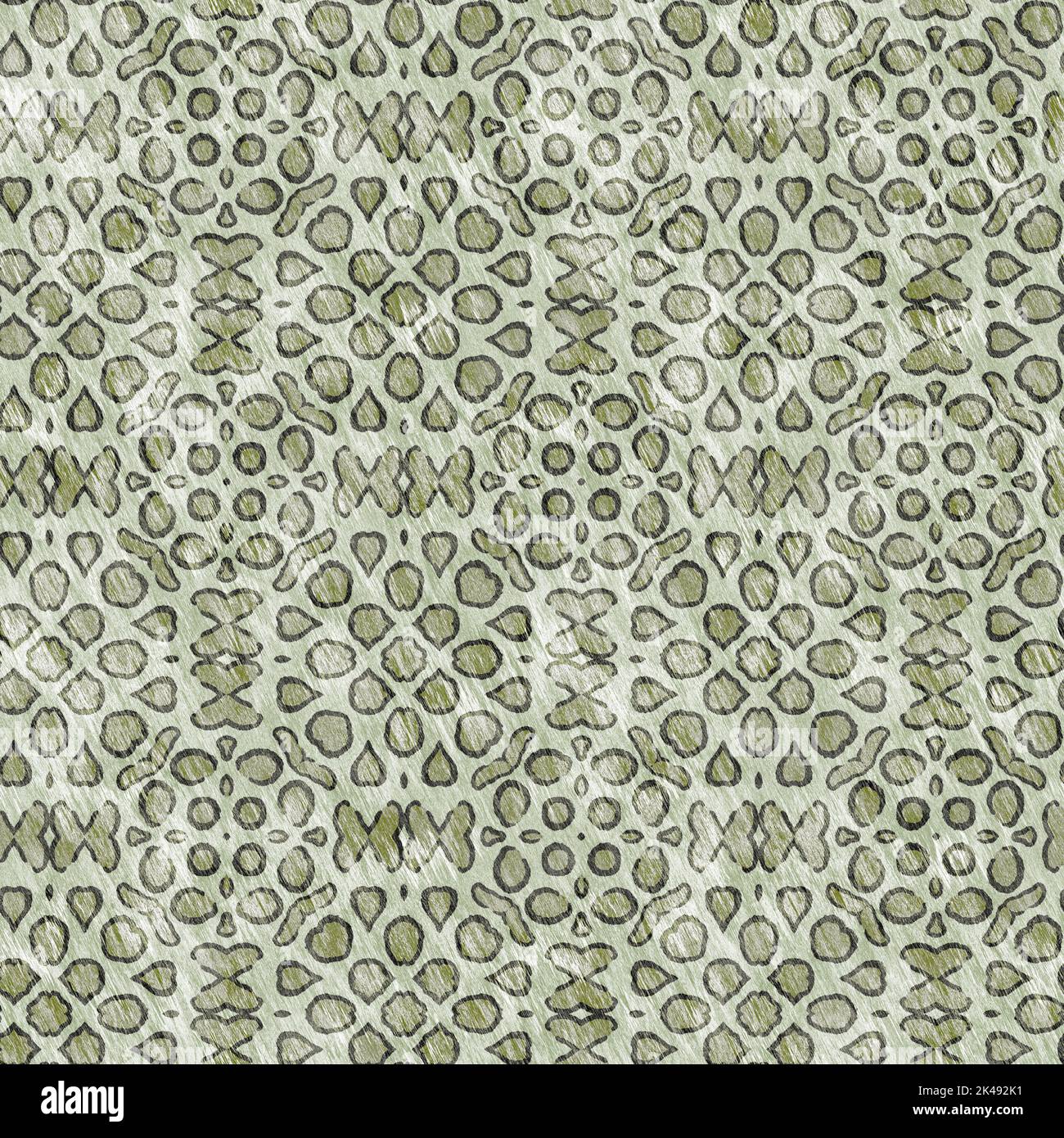 Mosaic geometric green leopard print texture pattern. Trendy ...
