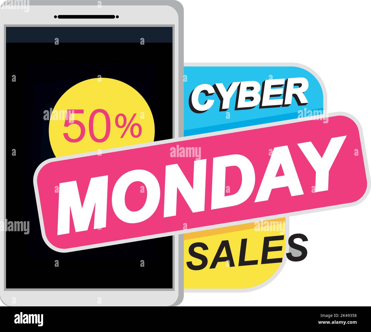 cyber monday sales offer Stock Vector Image & Art - Alamy