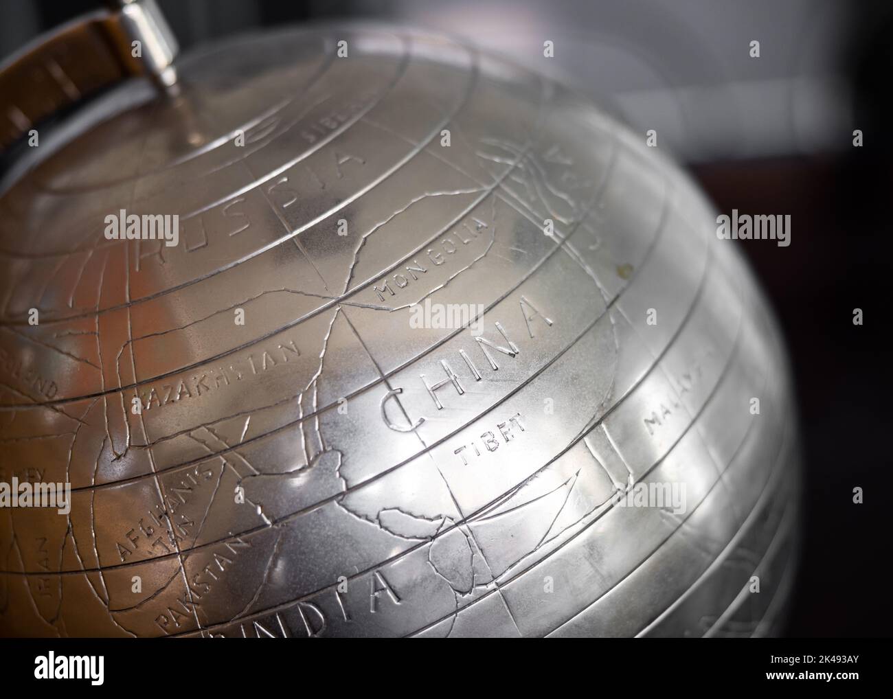 Earth globe showing all continents hi-res stock photography and images ...