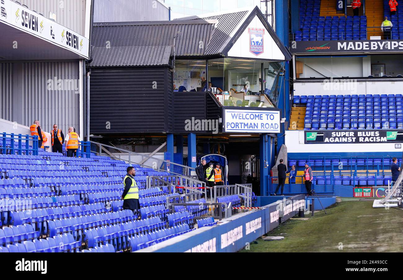 Ipswich, UK. 01st Oct, 2022. A general view of the ground before the ...