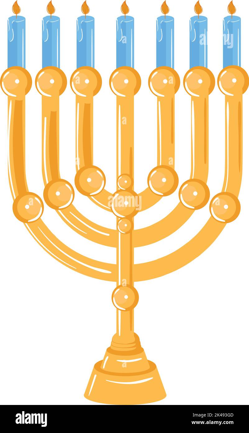 hanukkah menorah candles Stock Vector Image & Art - Alamy