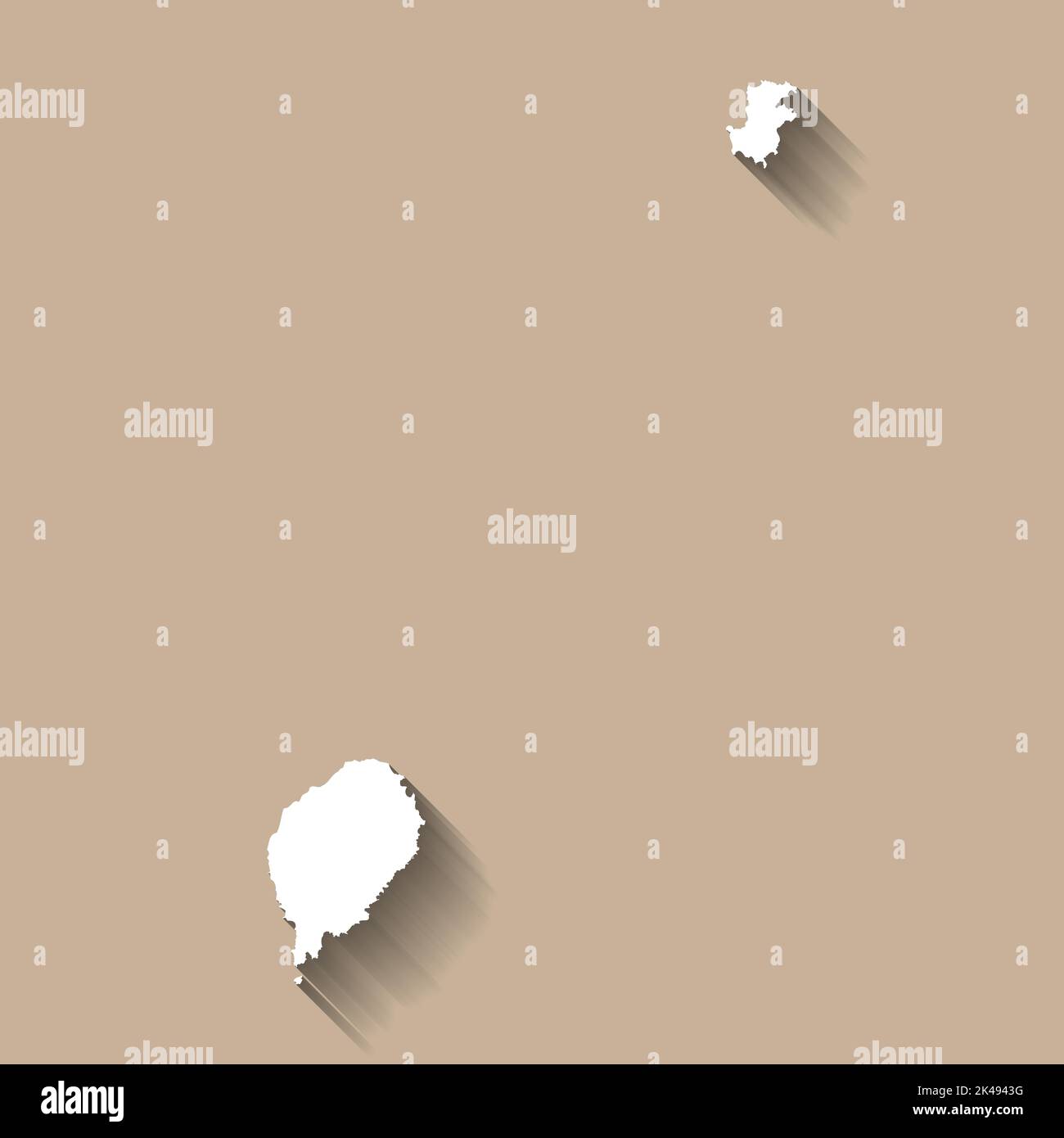 Sao Tome and Principe vector country map silhouette Stock Vector Image ...