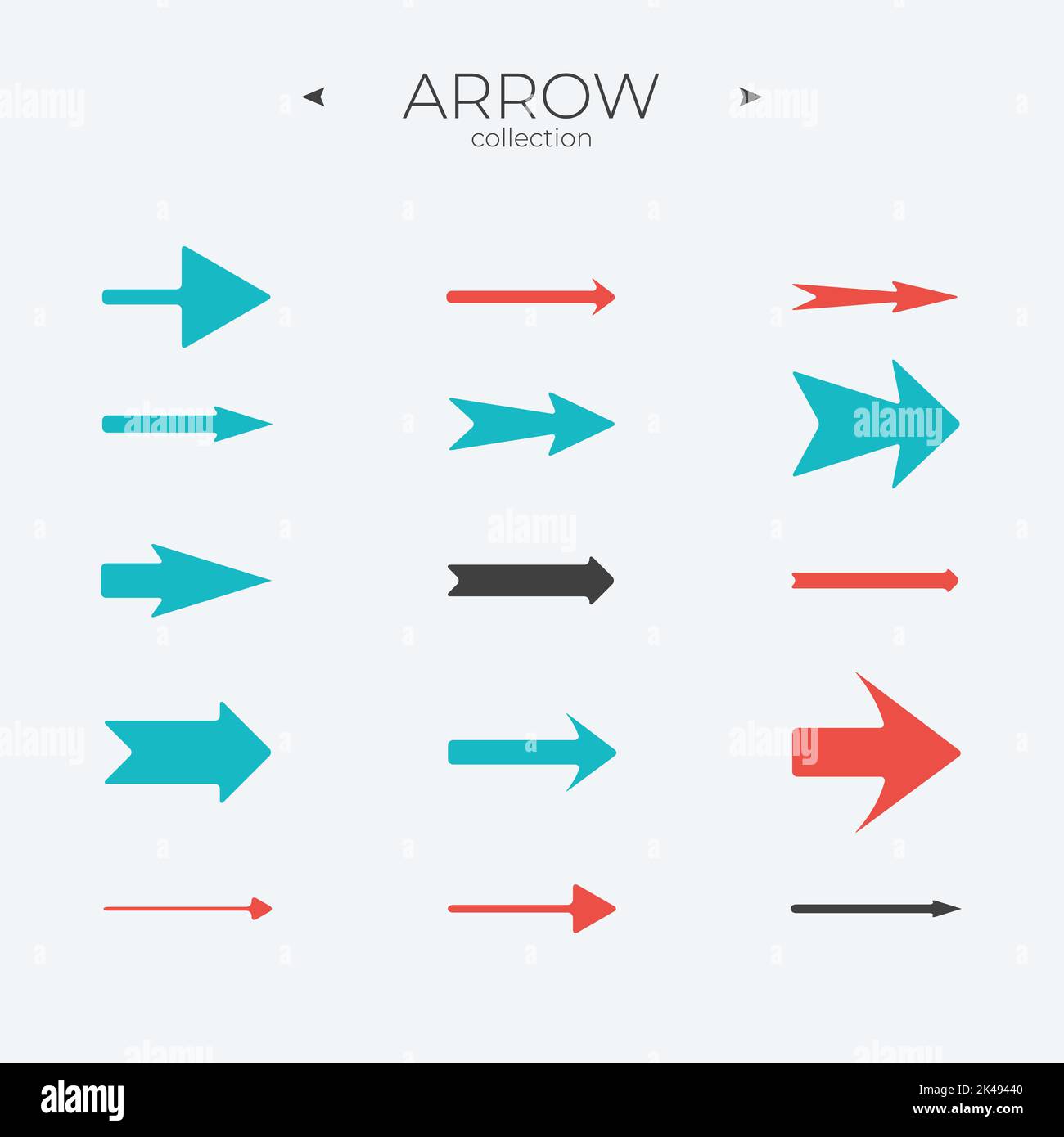 Premium set of arrow line. Arrow vector icon set. Modern vector symbols. Simple Minimal ...