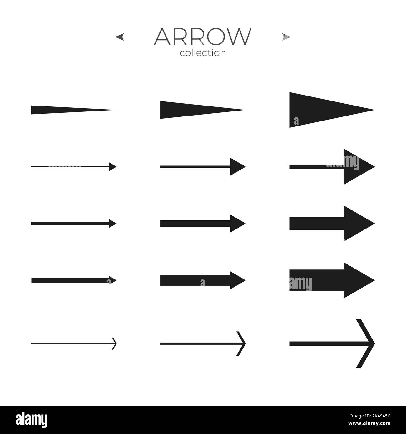 Premium set of arrow. Arrow vector icon set. Trendy style. For Apps. Vector illustration Stock ...
