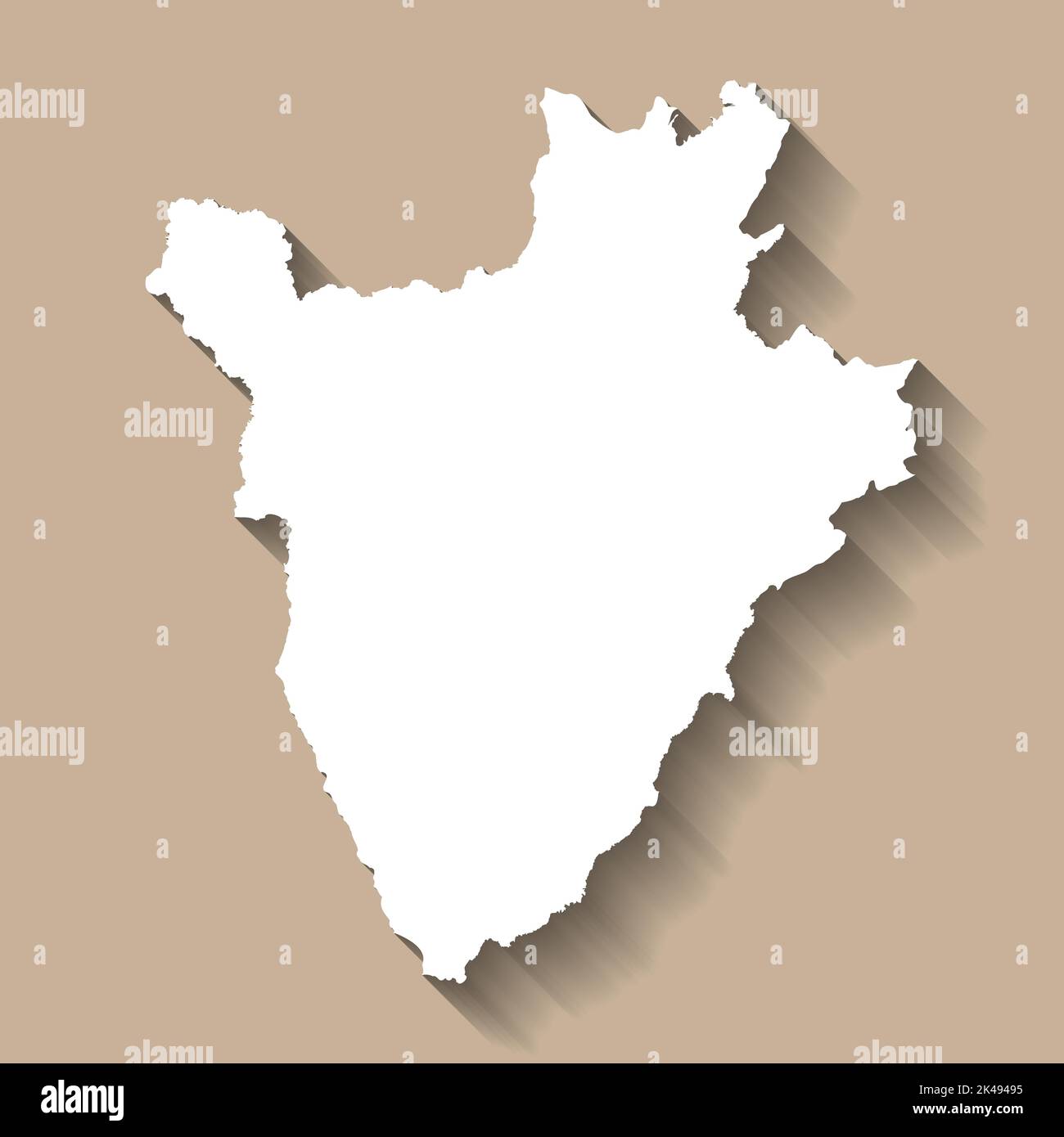 Burundi Vector Country Map Silhouette Stock Vector Image And Art Alamy