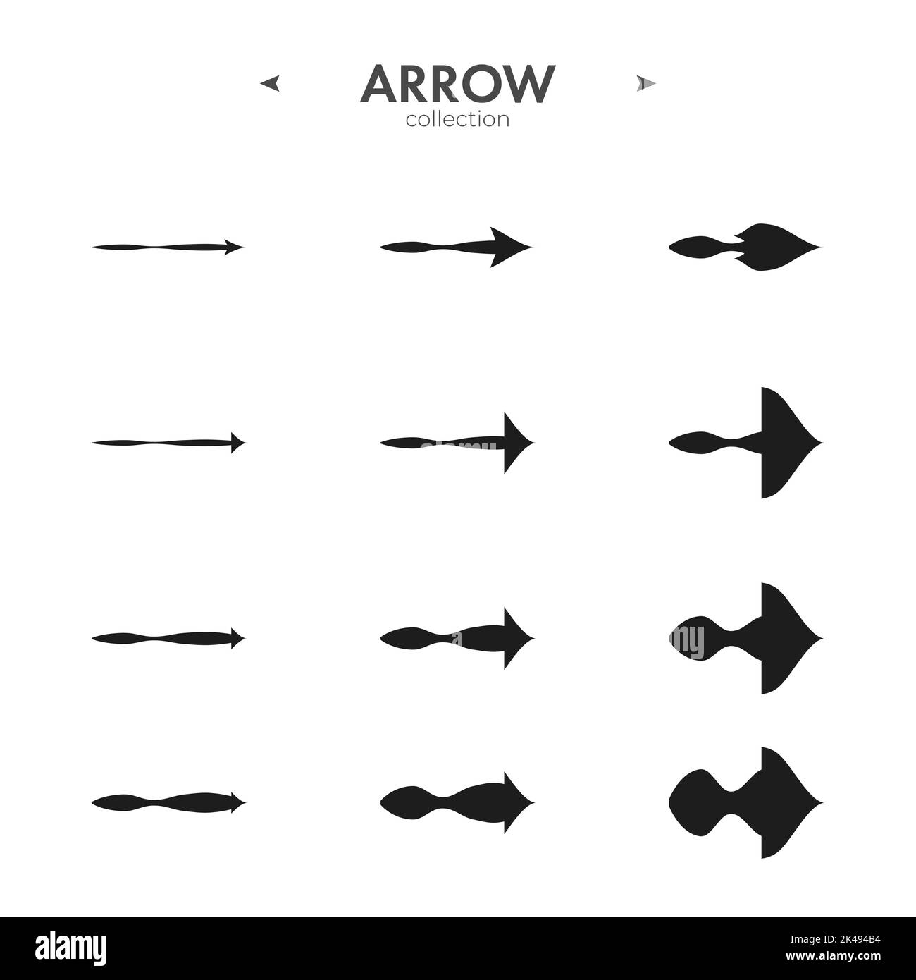 Arow Icons. Arrows icons set. Modern vector symbols. To use in web and mobile UI. Editable ...