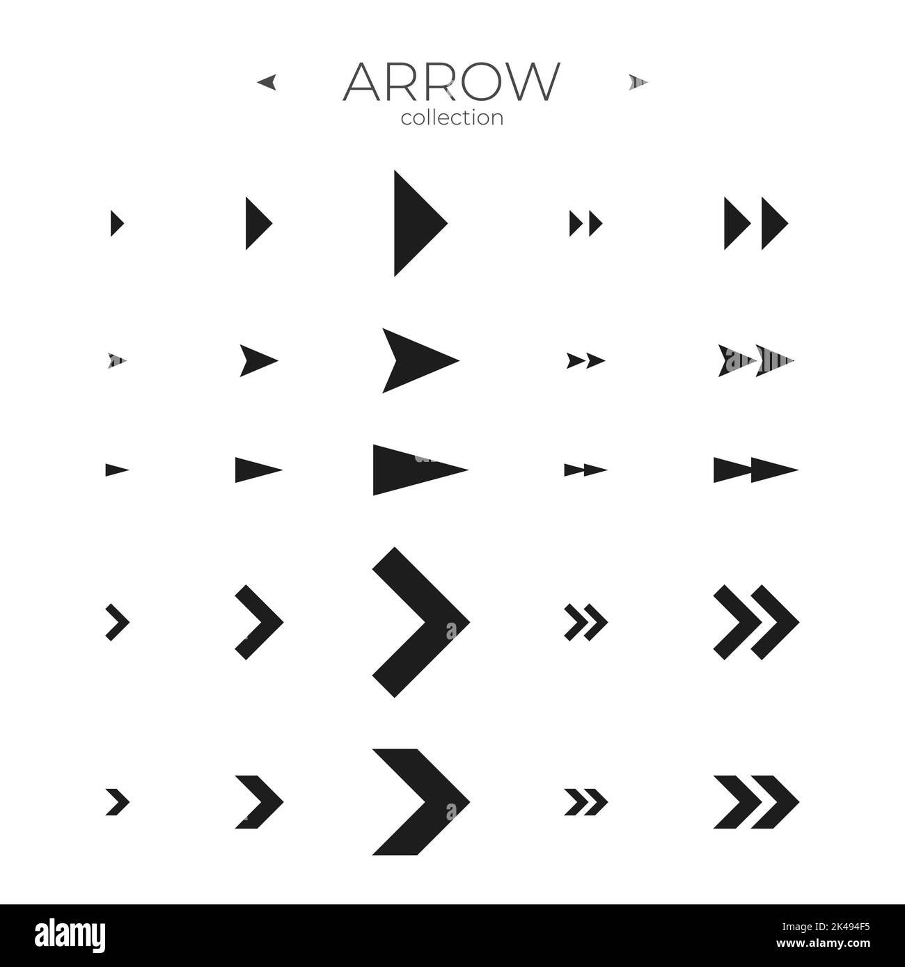 Premium Set Of Arrow Icons Collection Trendy Style To Use In Web And Mobile Ui Vector