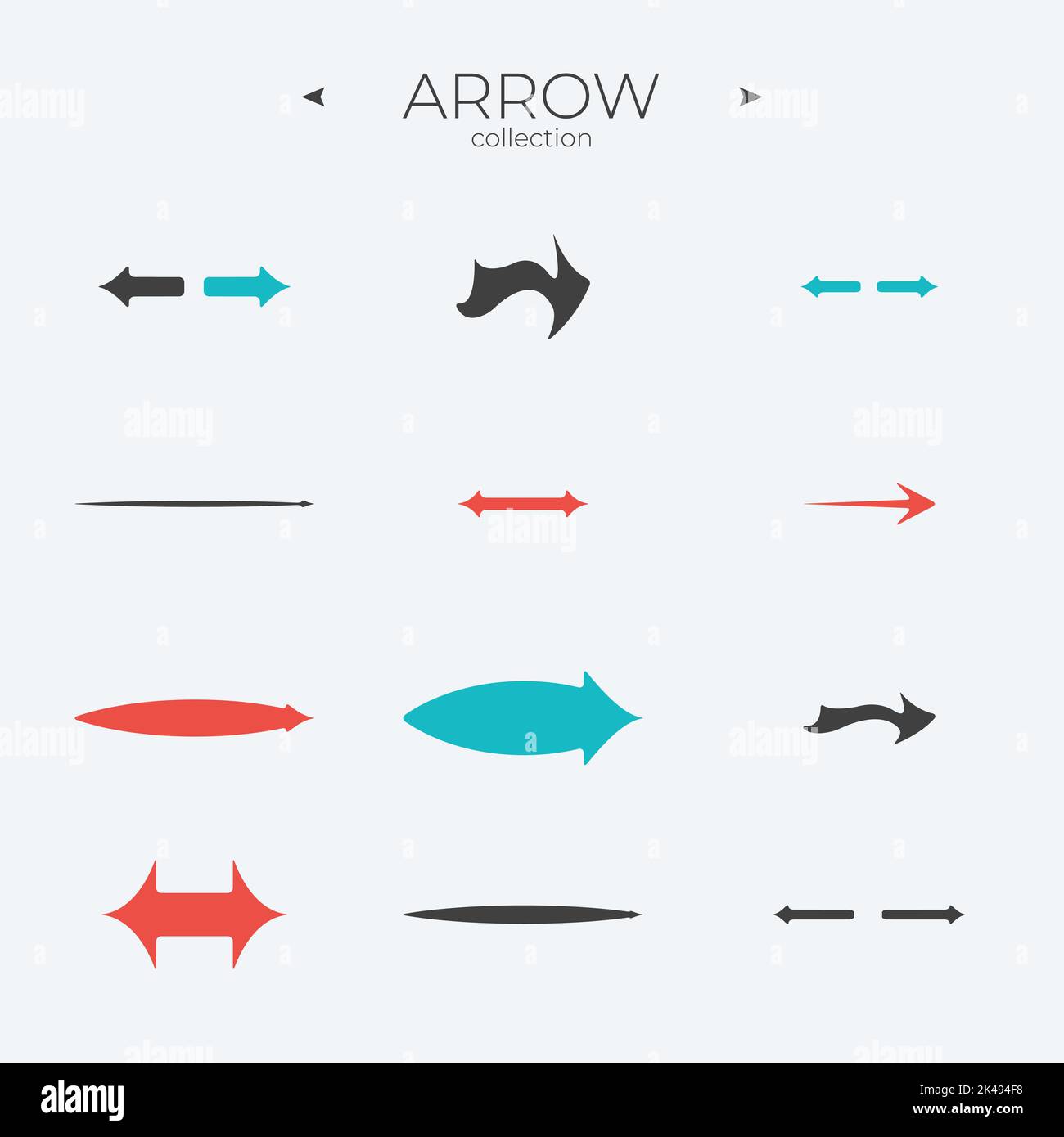 Line Arrow icon set. Arrow vector icon set. Modern vector symbols. For ...