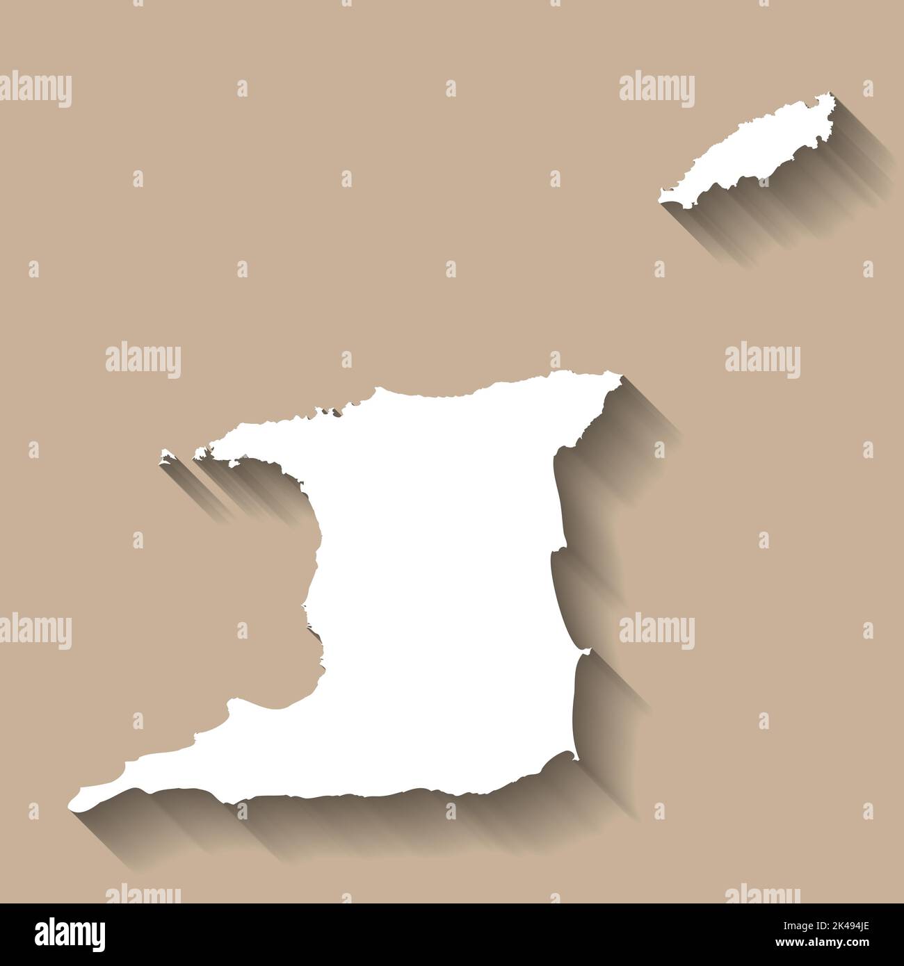 Trinidad and Tobago vector country map silhouette Stock Vector Image ... Trinidad and Tobago vector country map silhouette Stock Vector Image ...