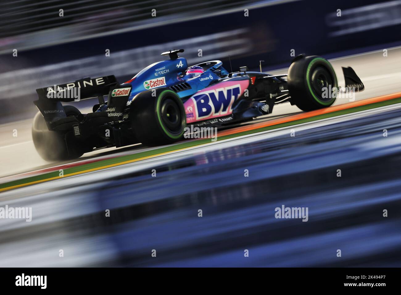 Singapore. 01st Oct, 2022. Fernando Alonso (ESP) Alpine F1 Team A522 ...