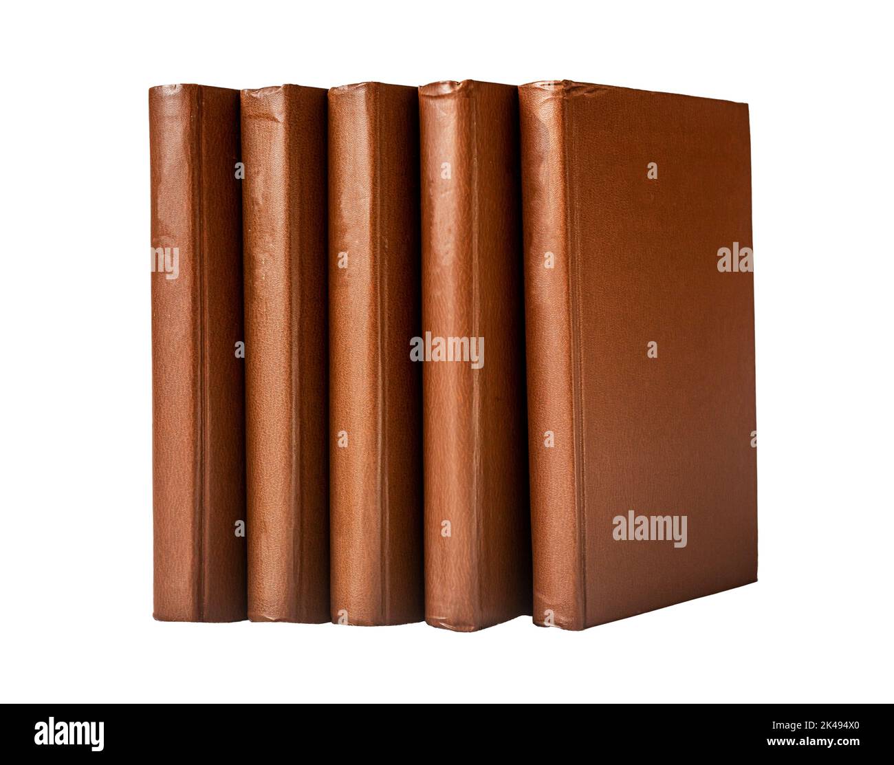 Book blank spines on bookshelf hi-res stock photography and images - Alamy