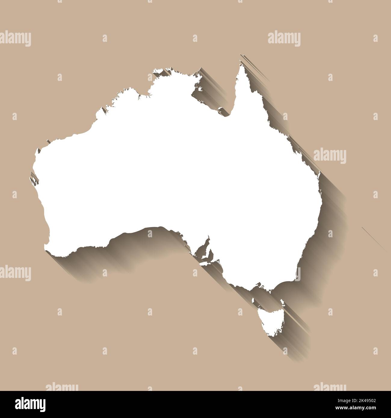 Australia vector country map silhouette Stock Vector Image & Art - Alamy