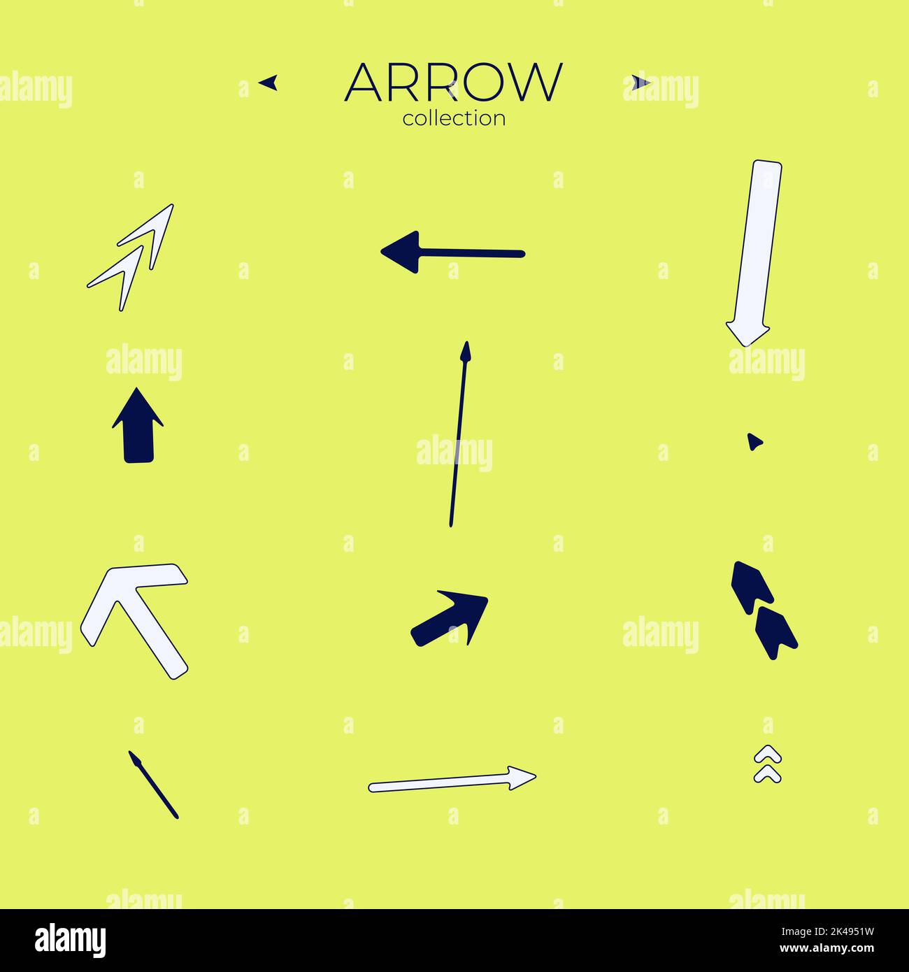 Set of colour arrows. Arrows vector collection. With elegant style. Symbol set. Vector ...