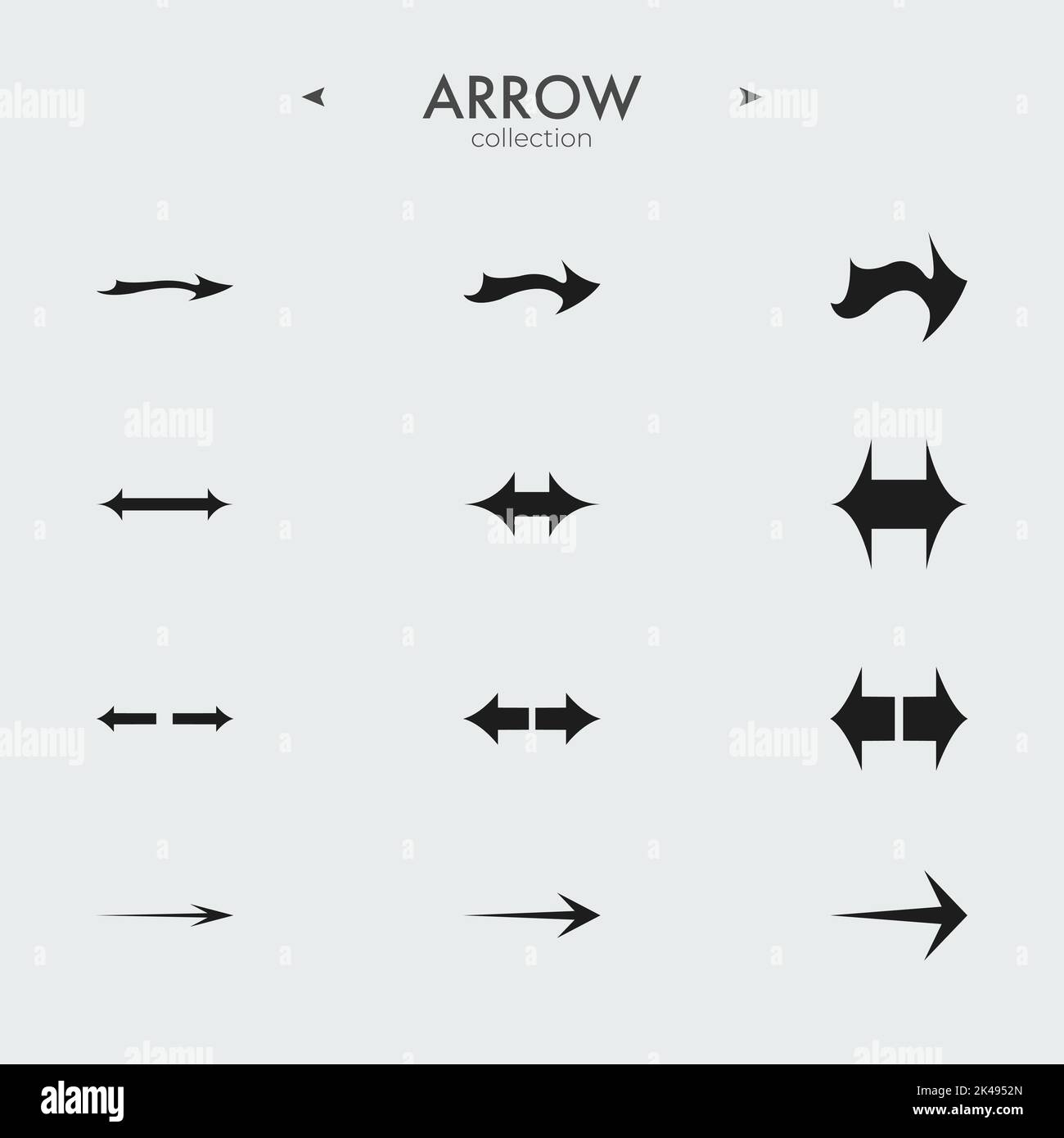 Premium Set Of Arrow Icons Collection Modern Vector Symbols Web Symbols For Web Sites Vector
