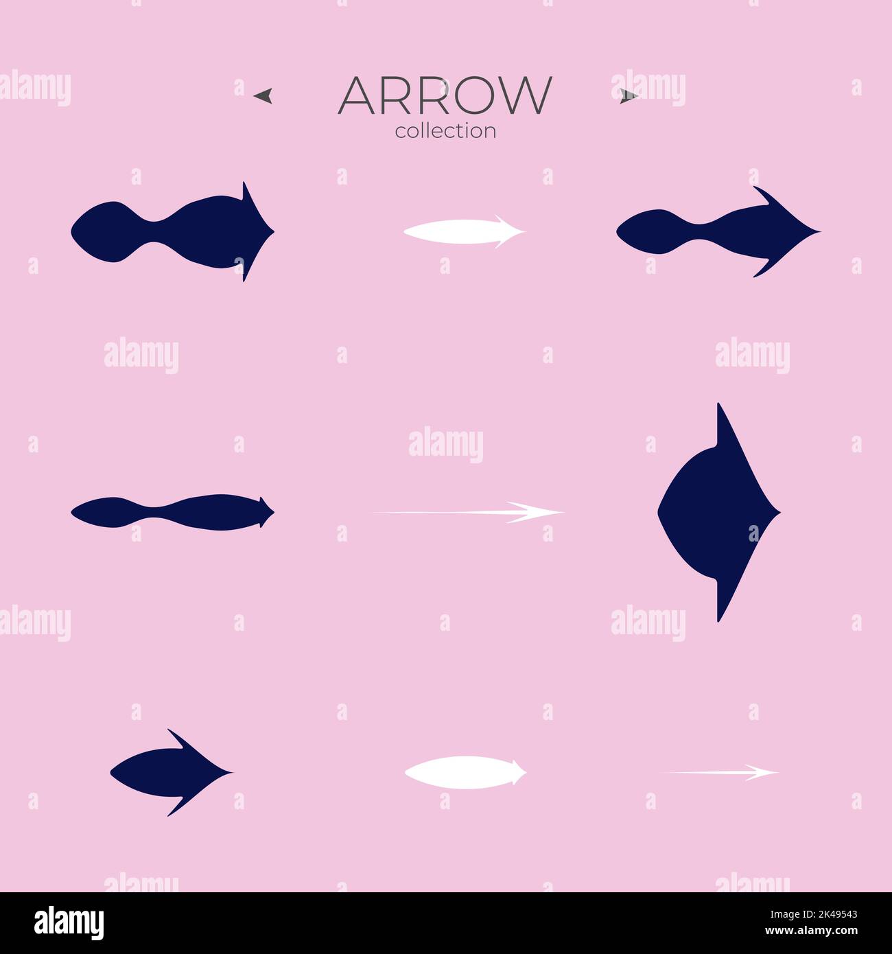 Premium set of arrow line. Arrow vector icon set. Thin line style. For ...