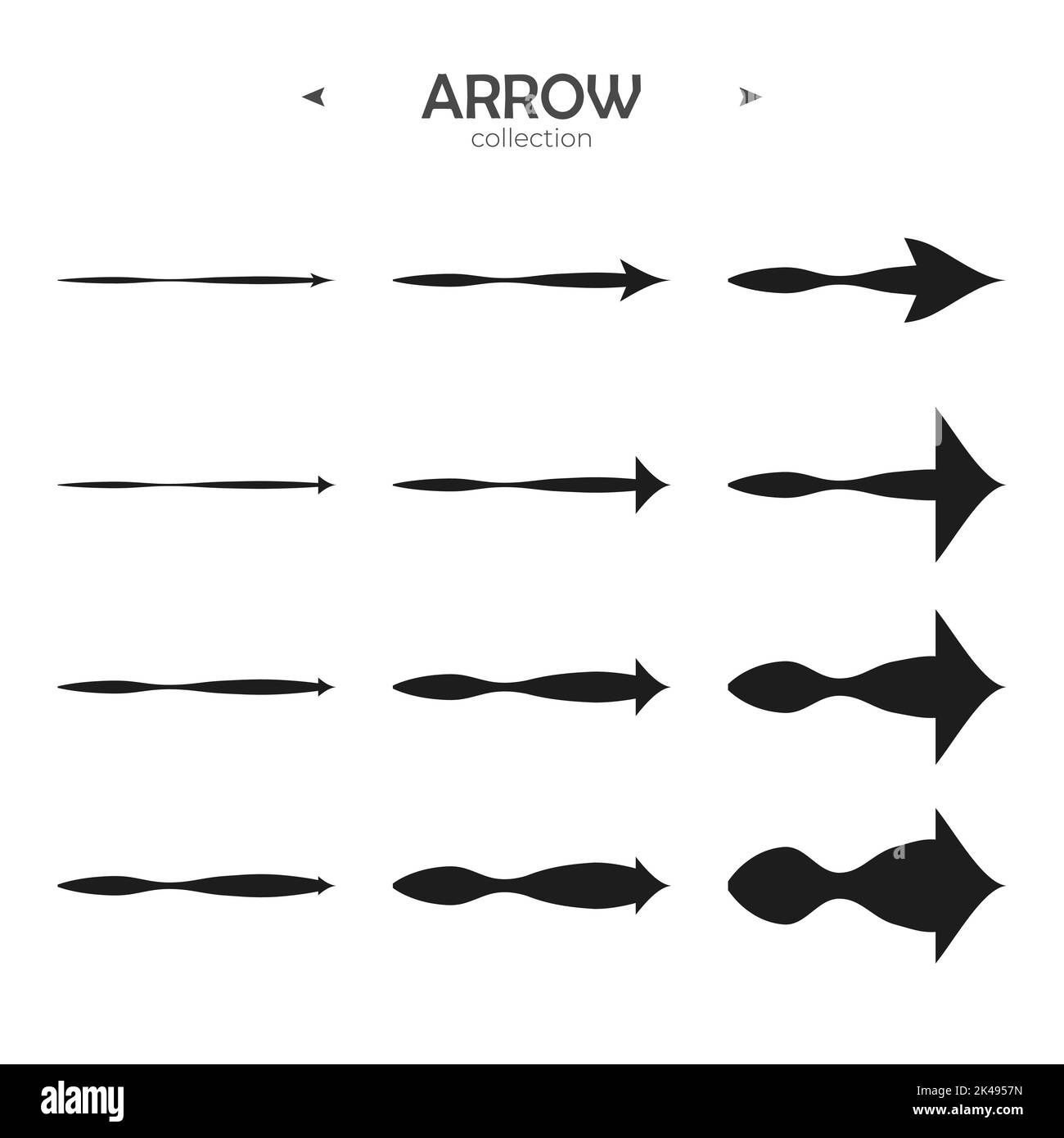Arow Icons. Arrow vector icon set. Trendy style. For Web Graphics ...