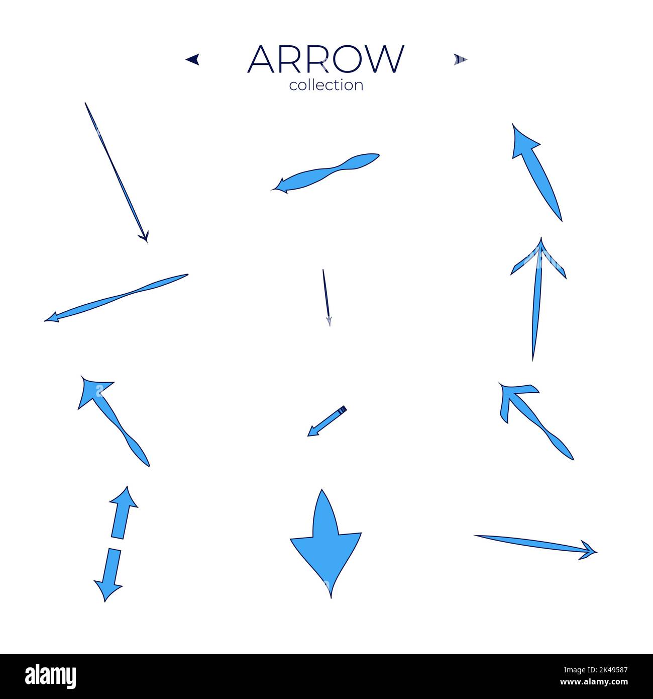 Colorful arrows. Arrows vector collection. Direction arrows. For ...