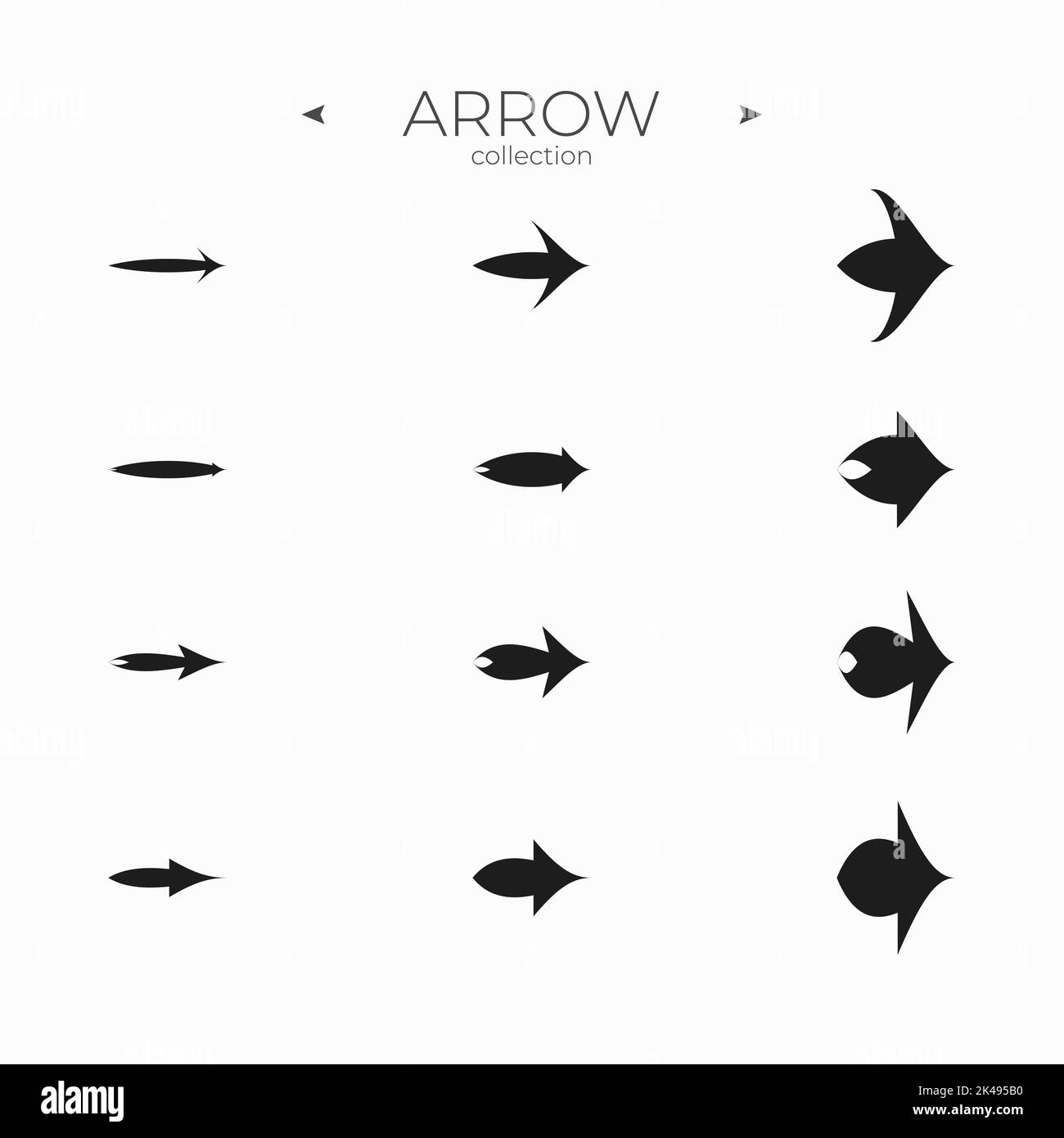 Premium set of arrow line. Arrow vector icon set. Modern vector symbols. Simple Minimal ...