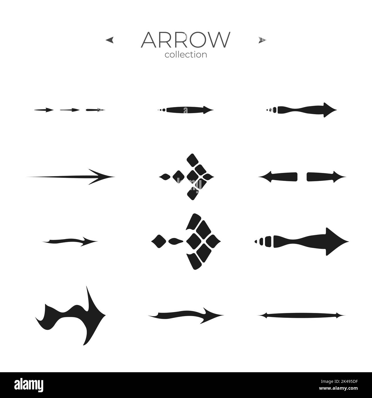 Smooth Line Icons. Arrow vector icon set. Modern vector symbols. Web ...