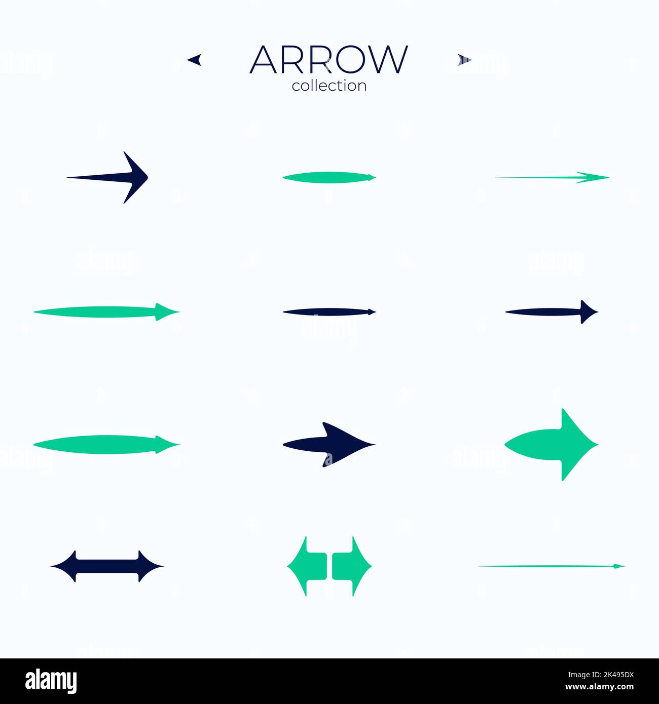 Premium set of arrow line. Universal Arrow icon. Modern vector symbols. For Web Graphics ...