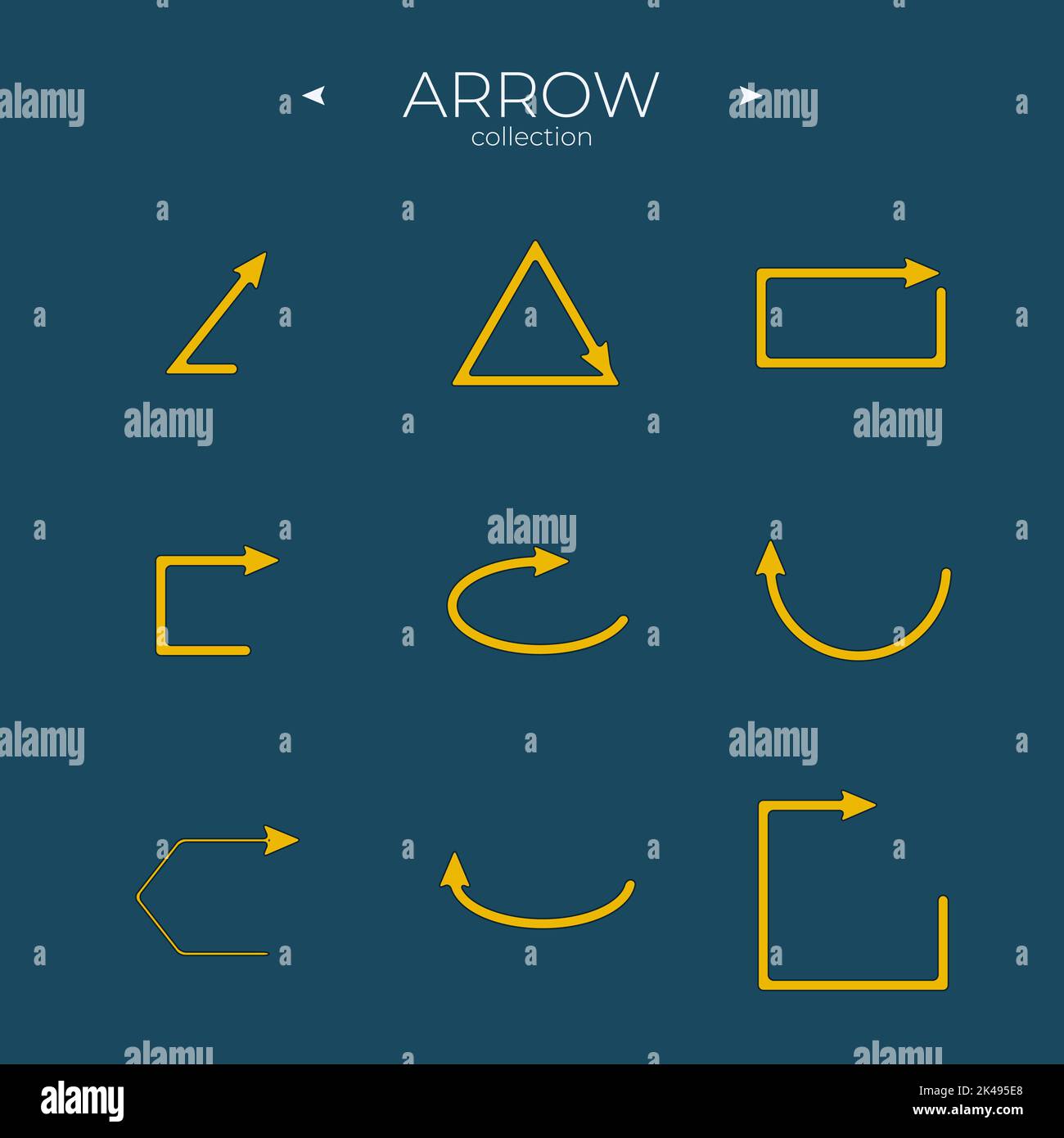 Vector Arrow Icons. Arrows vector collection. Arrow logo concept ...